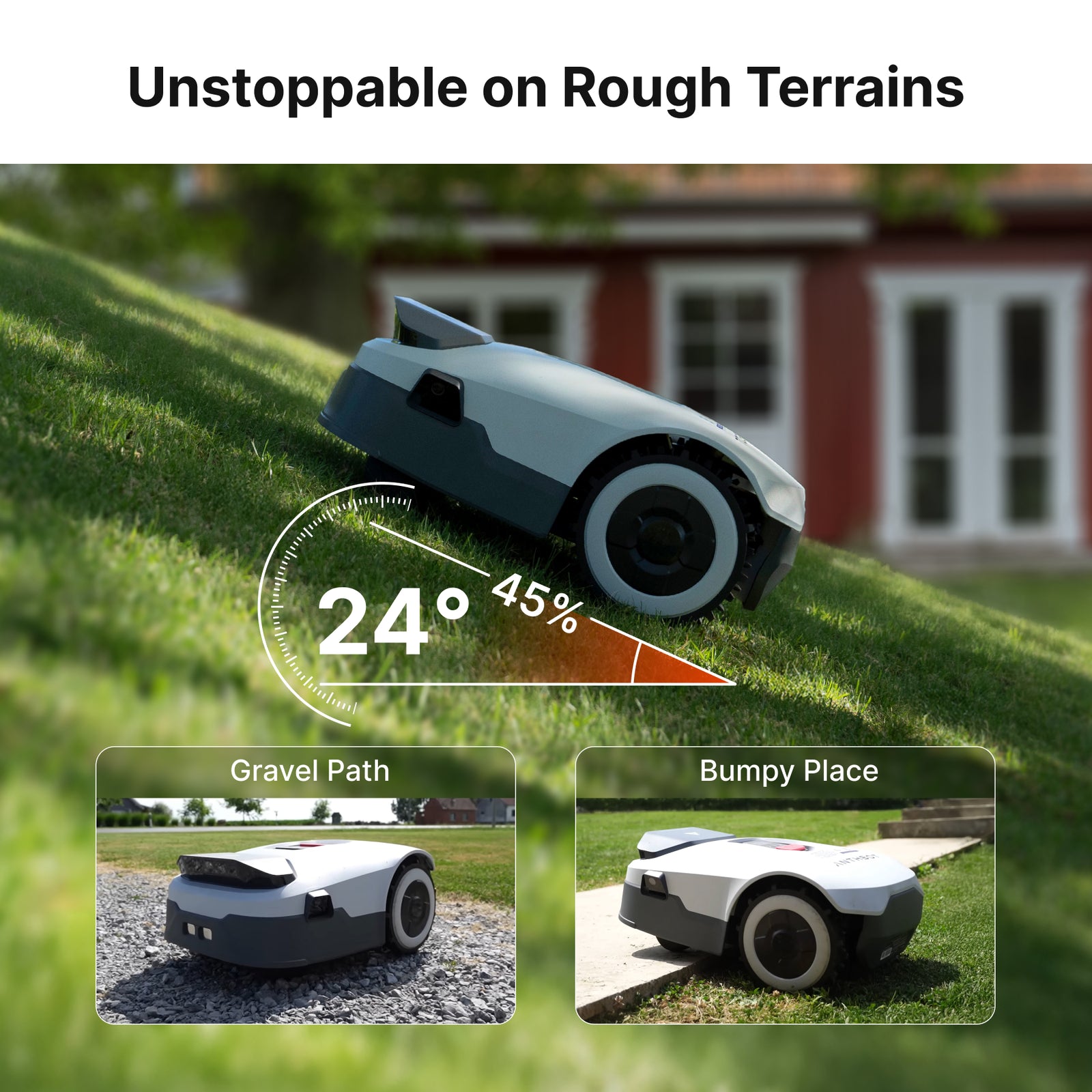 ANTHBOT Genie - AI Robot Lawn Mower Without Perimeter Wire